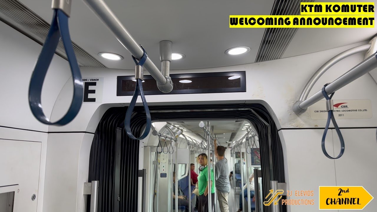 【KTMB Komuter】 Welcoming announcement played on KTM Class 92 trains ...