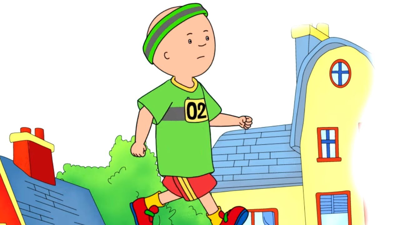 Running the Marathon | Caillou Cartoon - YouTube