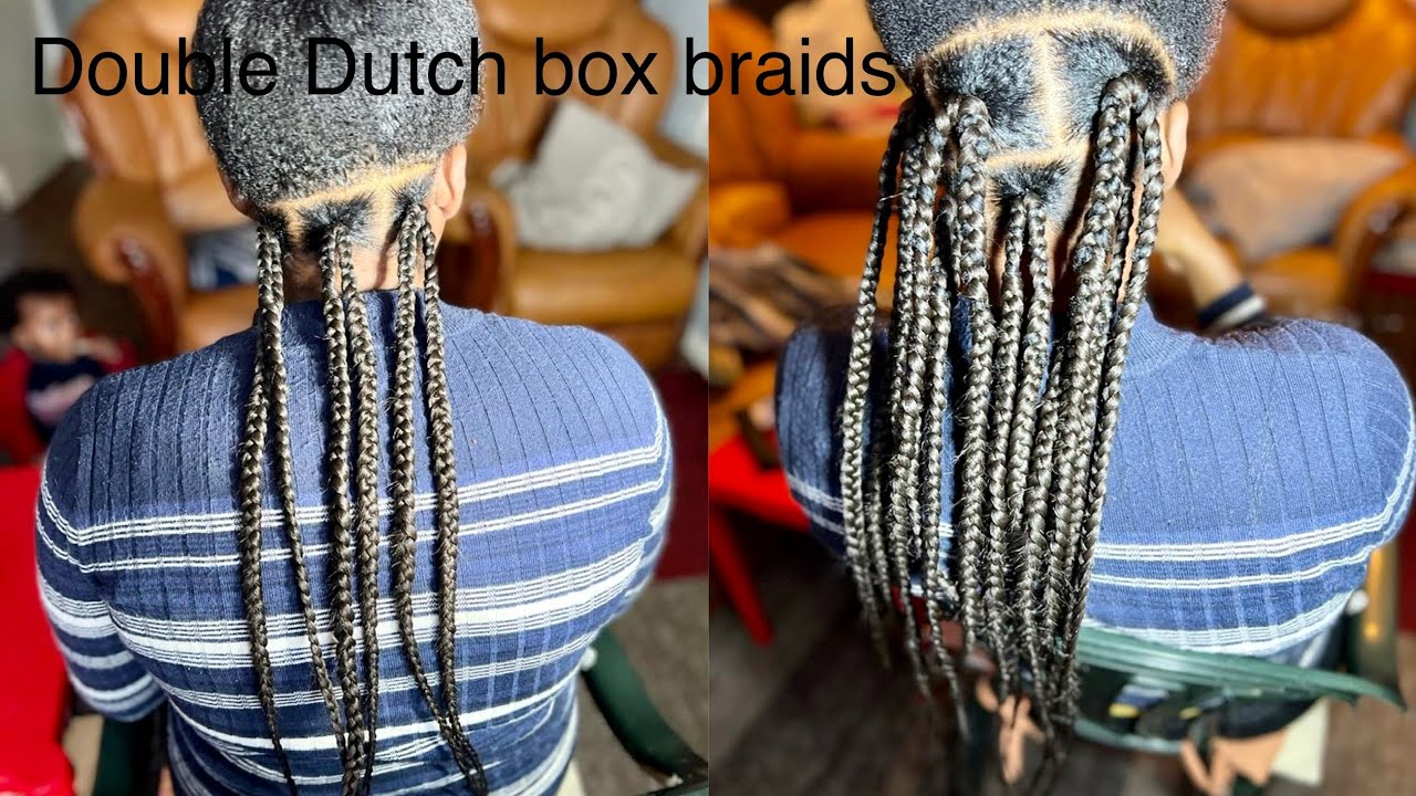 How to double Dutch box braids #doubledutch #youtubechannelgrow #memes ...