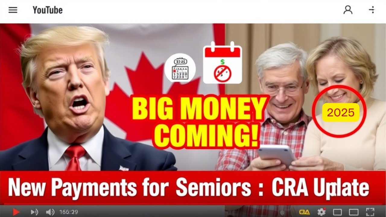 "BIG Money for Canadian Seniors! CRA Confirms New OAS & CPP Payments ...