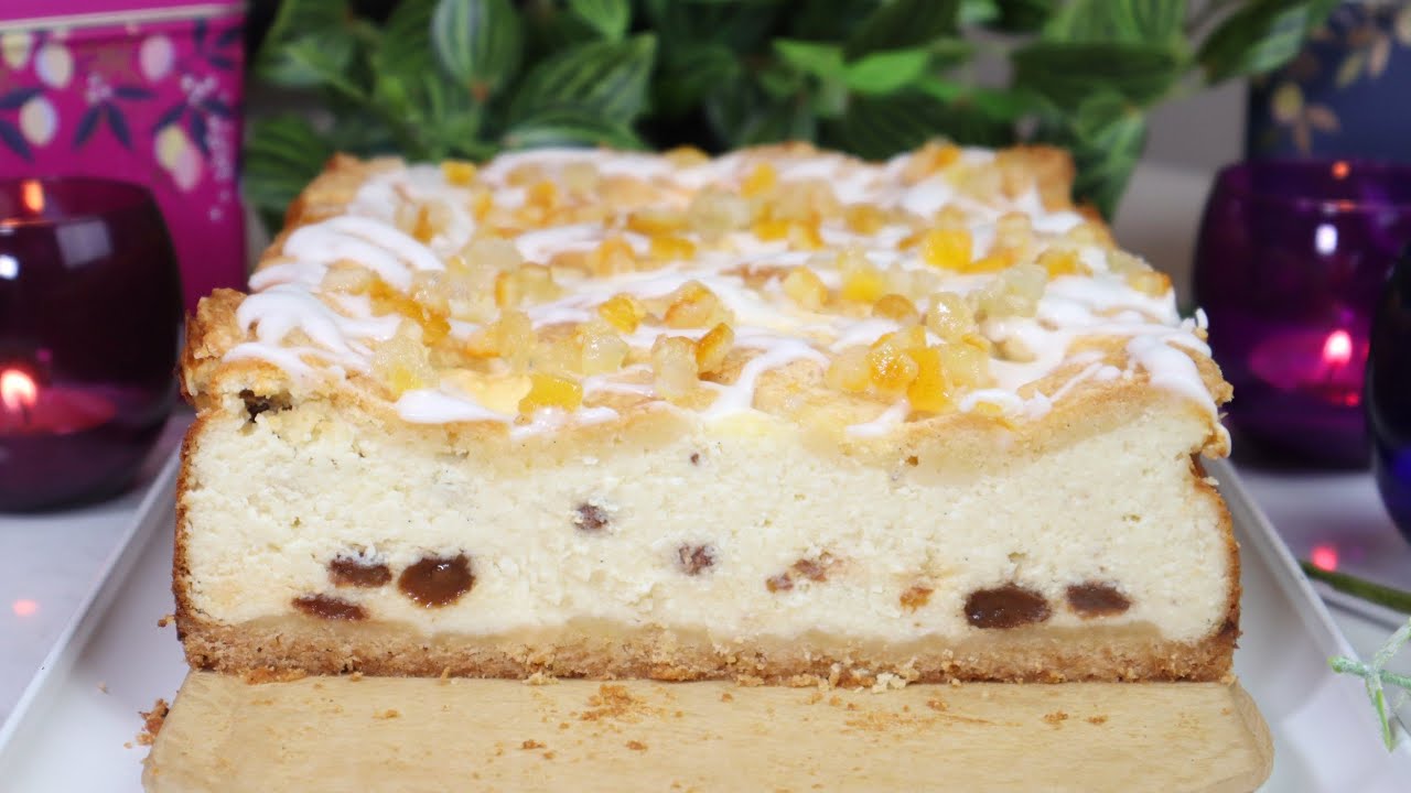 Traditional Polish cheesecake on a shortcrust base - YouTube
