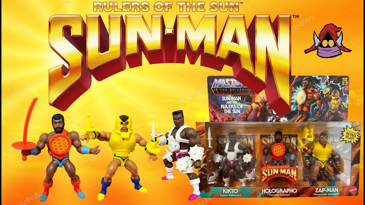 Sun-man 3 Pack Kikto Holographo Zap-Man / Masters Of The Universe - YouTube