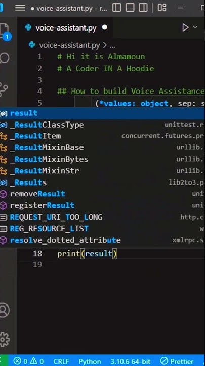 Code a voice assistant in 10 lines Python #shorts #fyp #programming #coding #software #python # ...