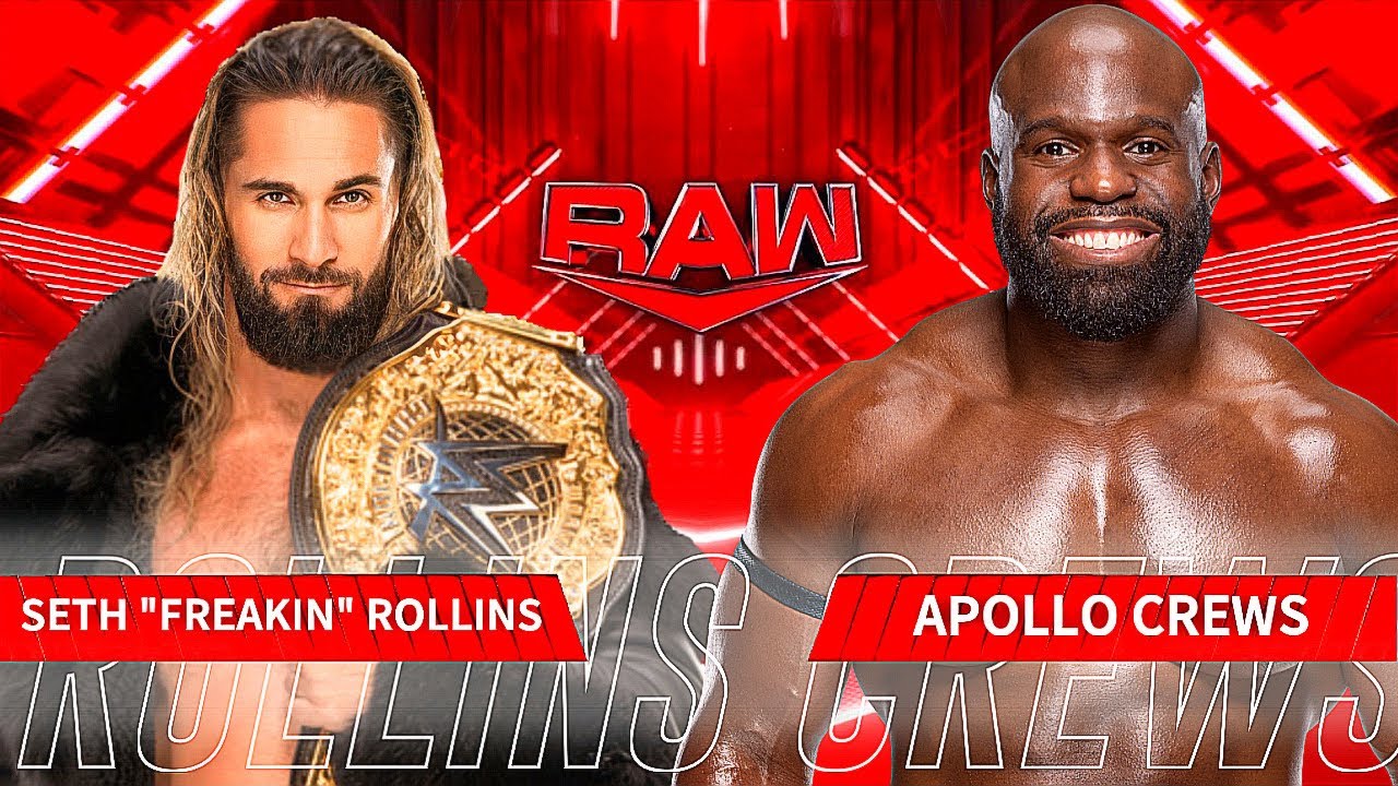 WWE 2K23 Universe - Raw - Seth “Freakin” Rollins Vs Apollo Crews - YouTube
