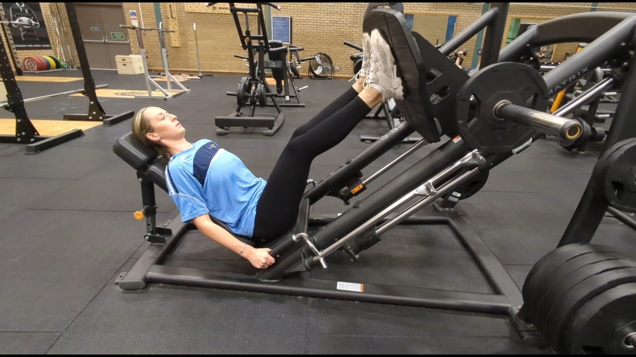 How To Use The 45 Degree Leg Press - YouTube