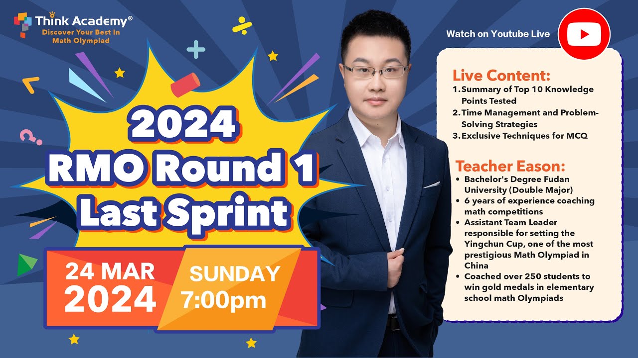 Last Sprint Lecture for 2024 RMO Round 1 - YouTube