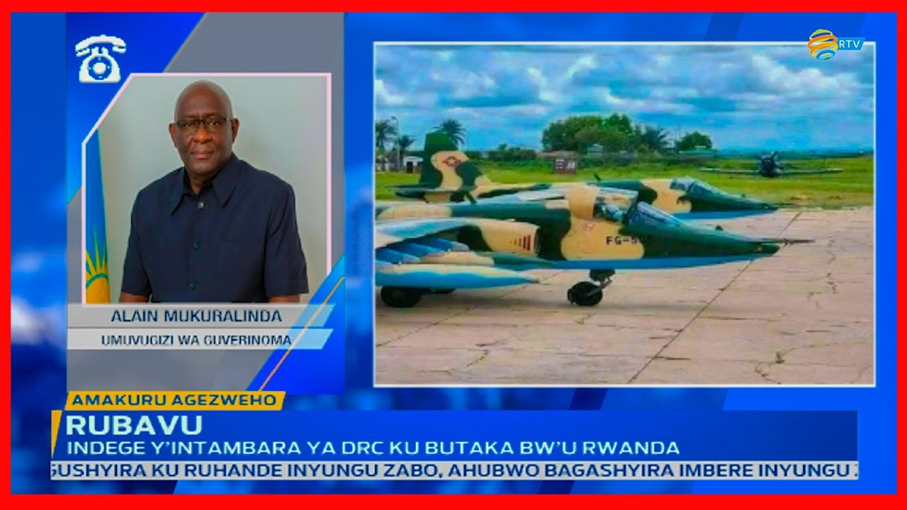 Indege y'intambara ya Congo yavogereye ikirere cy' u Rwanda igwa ku ...