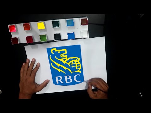 How to draw the Royal Bank of Canada logo