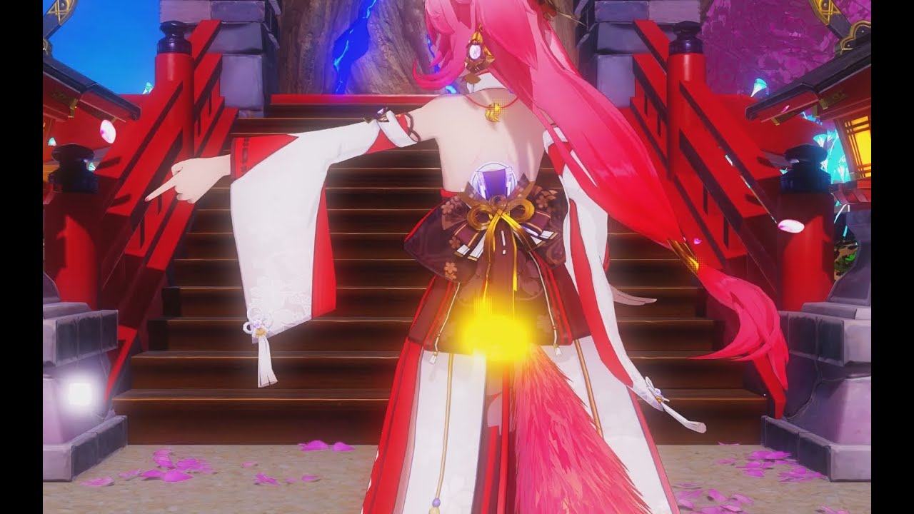 [Genshin Impact MMD／4K／60FPS]Yae Miko - Yeah Oh Ahhh Oh - YouTube