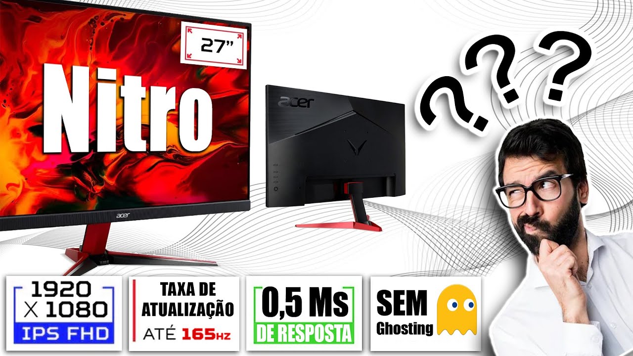 Monitor Gamer Acer Nitro 27 Polegadas - unboxing e review - YouTube