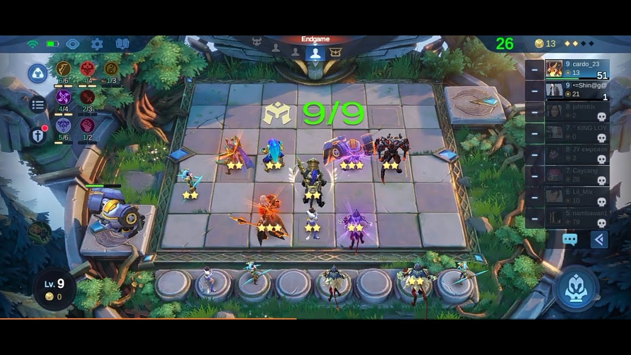 Best line up magic chess strategy Cards Jr - YouTube