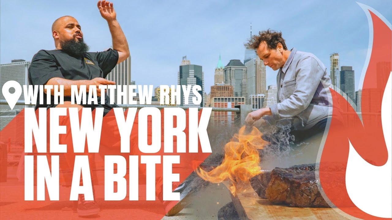 MATTHEW RHYS' NEW YORK STRIP | BROOKLYN PIER 5 STEAK BBQ - YouTube