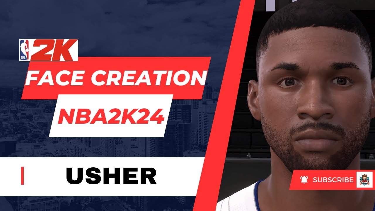 NBA 2K24 Celebrity Usher Face Creation - YouTube