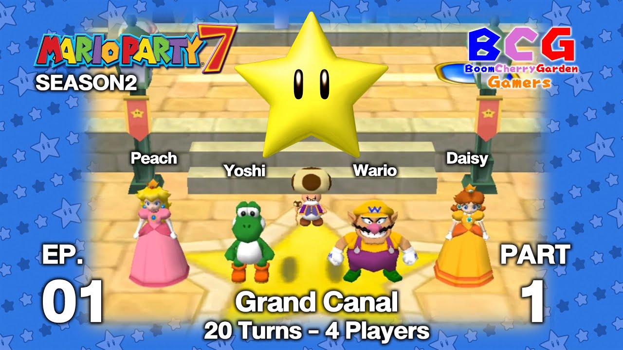 Mario Party 7 SS2 EP 01 Party Cruise Tournament Grand Canal - Peach ...
