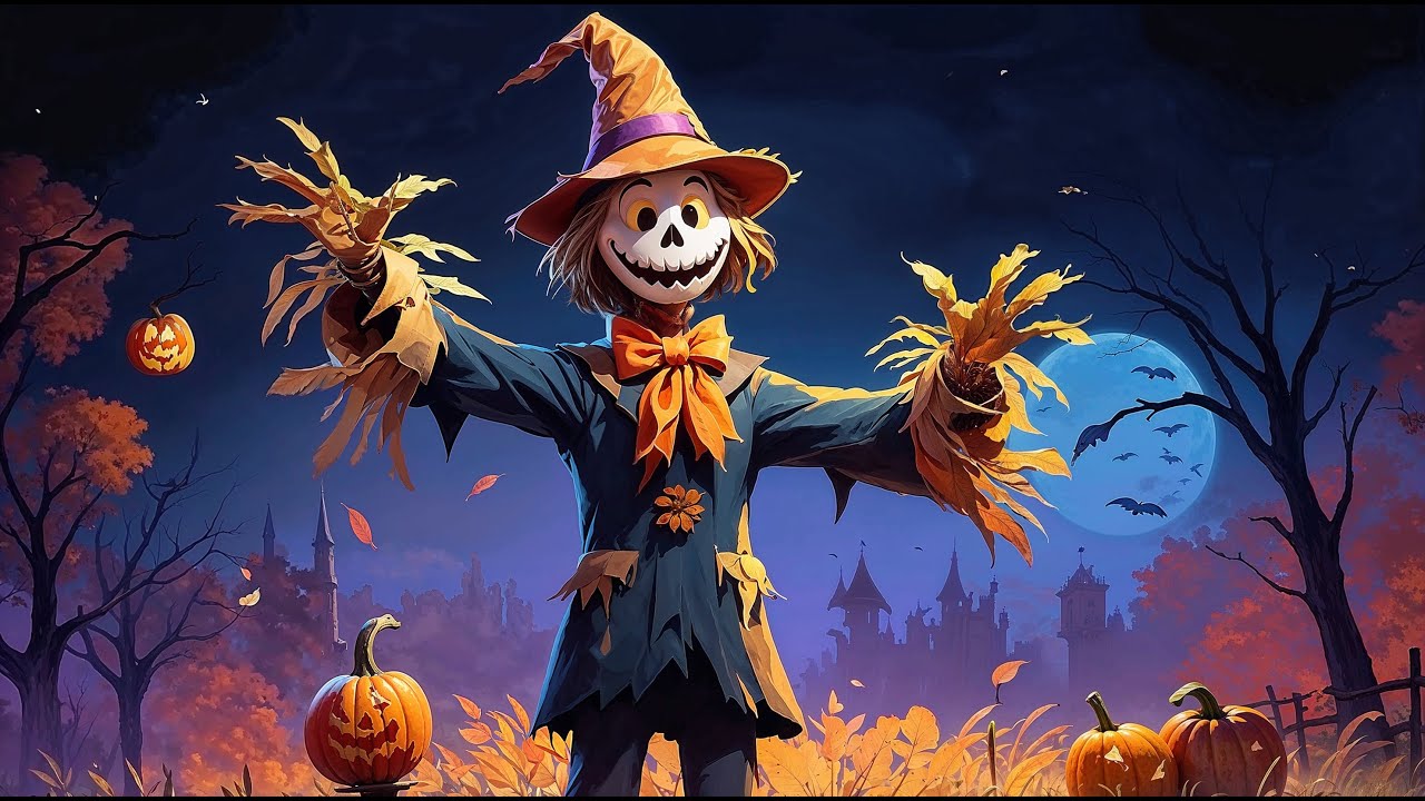 Sammy, The Silly Scarecrow | Halloween Song for Kids - YouTube
