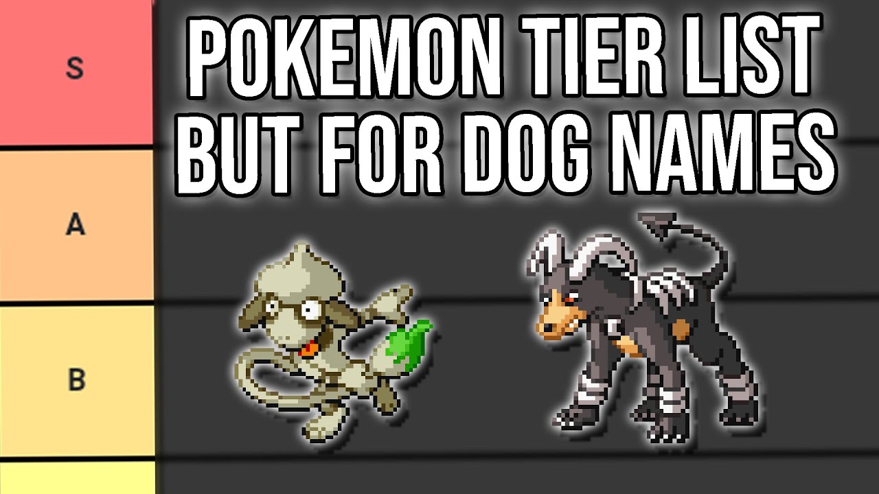 Ranking Pokemon based on their quality as Dog Names - YouTube