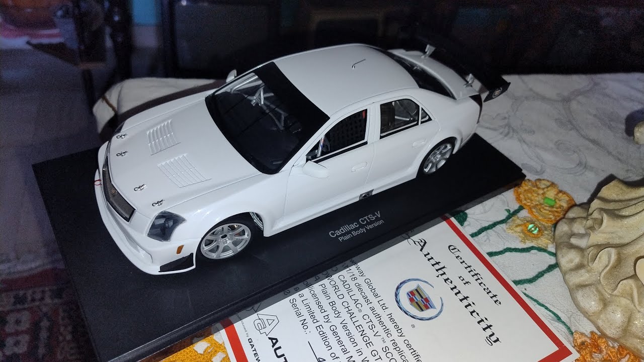Diecast 1/18 Autoart Cadillac CTS-V SCCA world challenge GT 2004 - YouTube