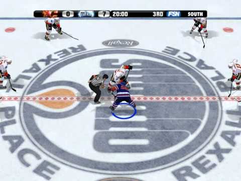 NHL 08 PC oilers - flames - YouTube