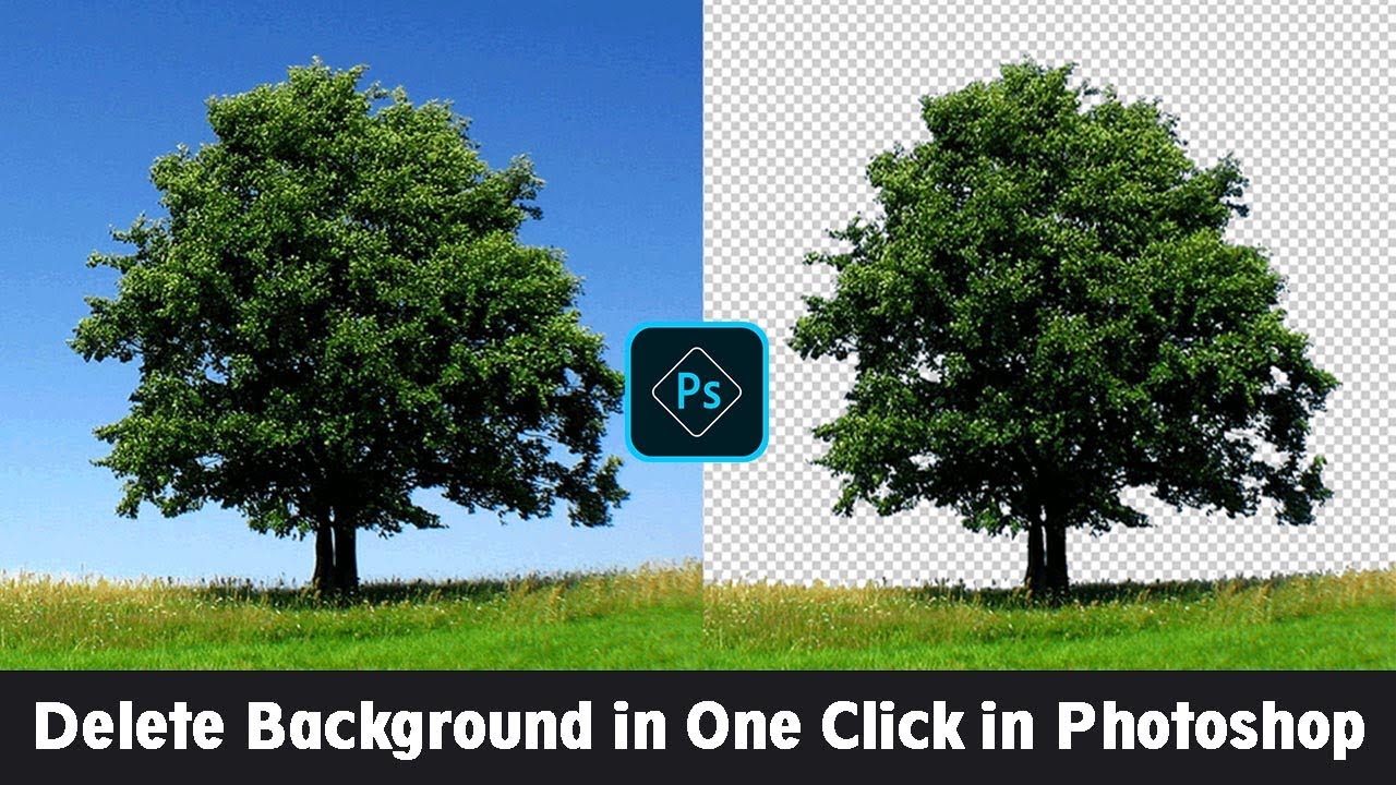 Delete Background in One Click in Photoshop | Transparent Background ...