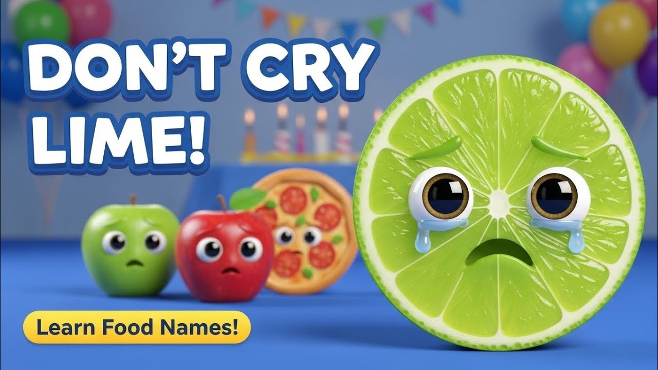 Don't Cry, Lime! 😢 The Talking Food Party - Learn Food Names for ...