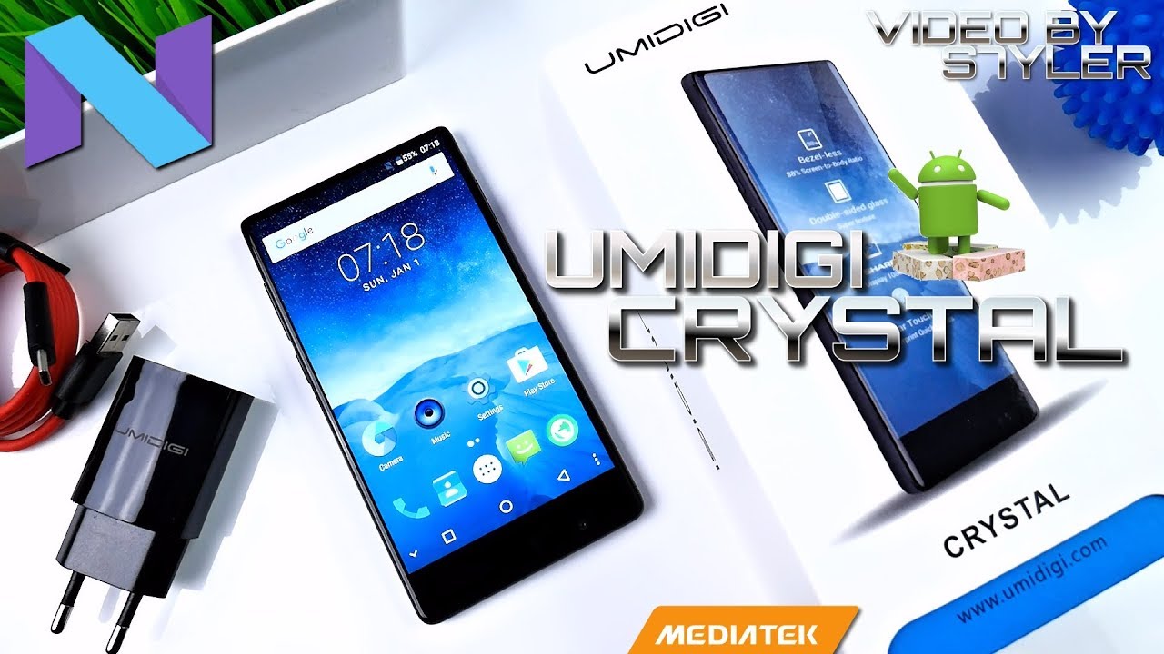 UMIDIGI Crystal (Unboxing & First Look) $106 Bezel-less Budget ...