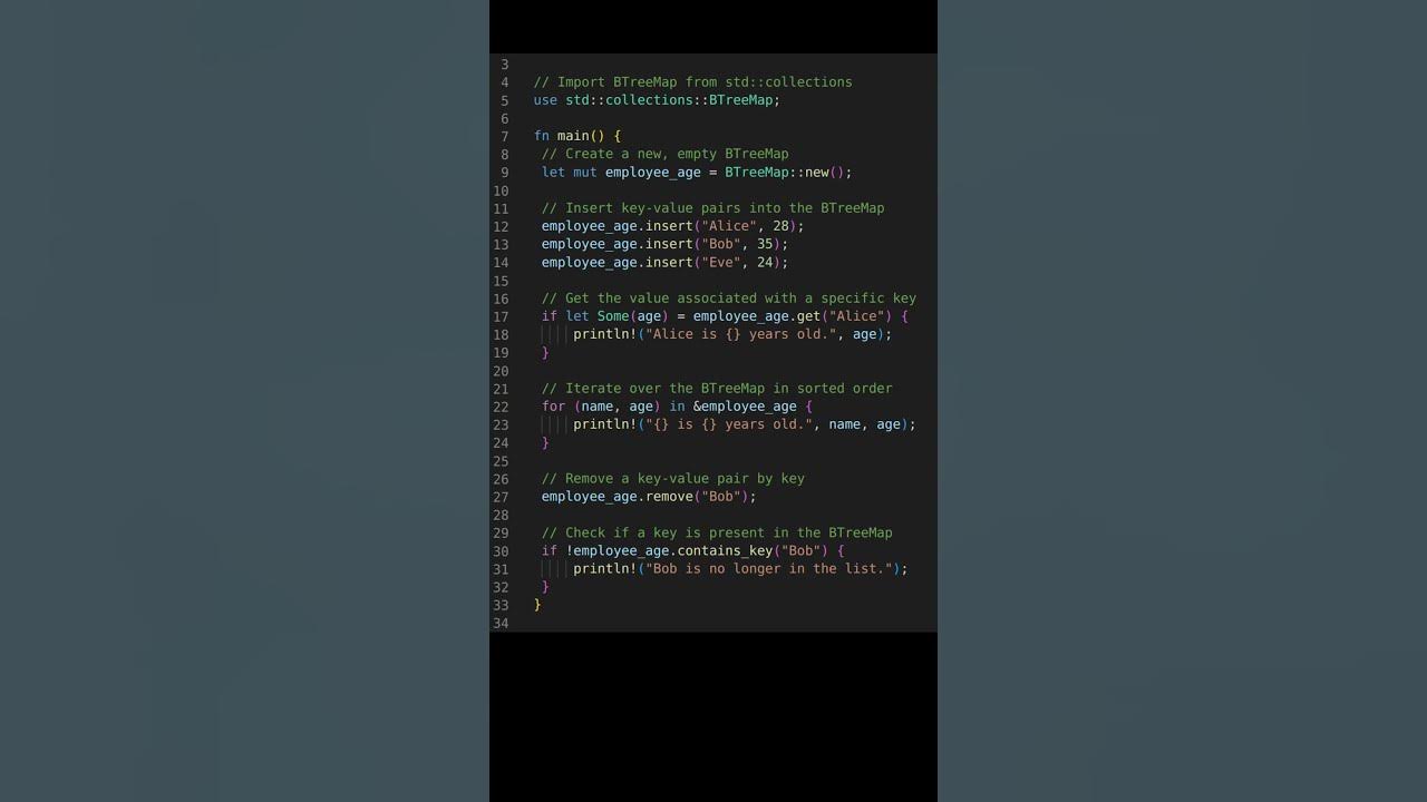 Rust Btreemap Efficiently Managing Sorted Key Value Pairs Youtube