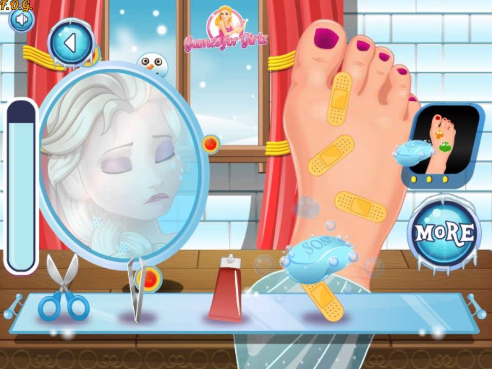 Frozen Elsa Foot Doctor (Холодное сердце: лечить ногу Эльзы ...