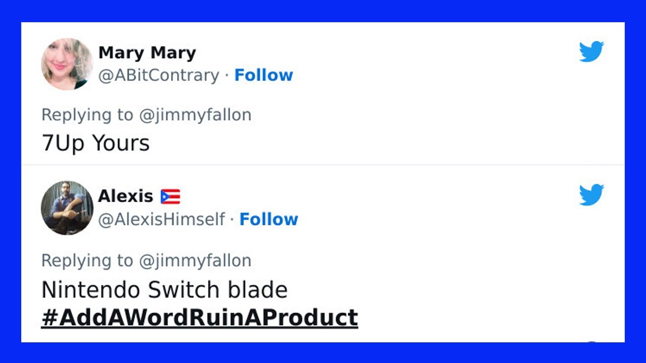 Jimmy Fallon Asks Twitter To Ruin A Product By Adding One Word ...
