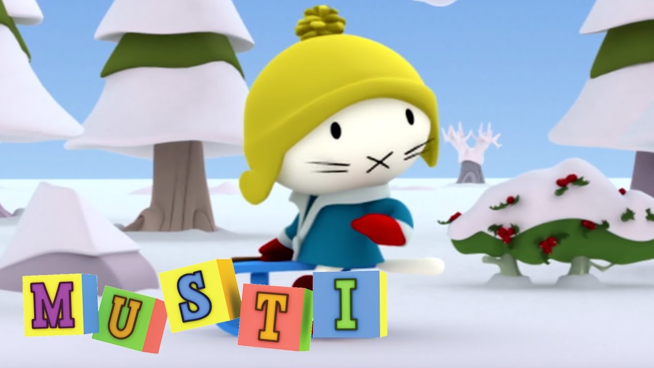 🐰 Musti English 🐰 S1E22 | Sleighride | Cartoon for Kids - YouTube