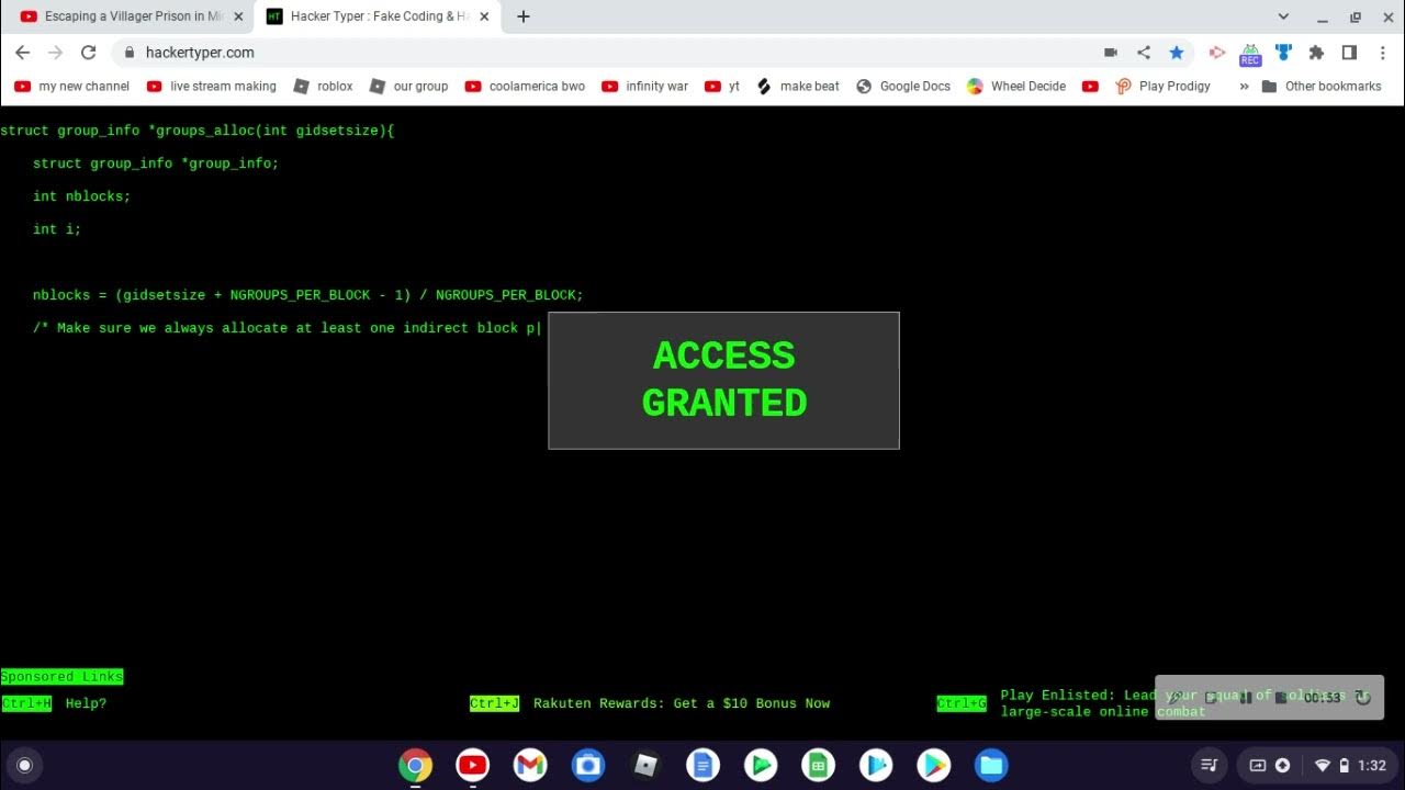 Fake hacking (link in description) - YouTube