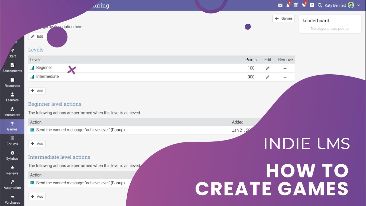 How to create games in INDIE LMS - YouTube