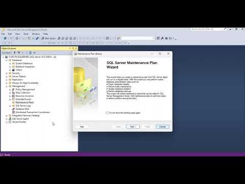 Create Maintenance Plan For Backup Using SSMS || Lacture 15 || Automating and scheduling Task ...