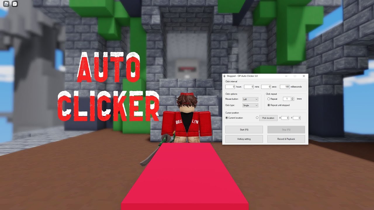 Bedwars But I use an auto Clicker! - YouTube