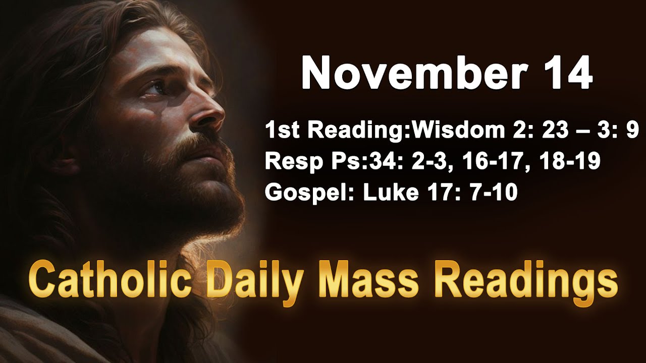 Catholic Daily Mass Readings for today I Tuesday November 14 2023 - YouTube