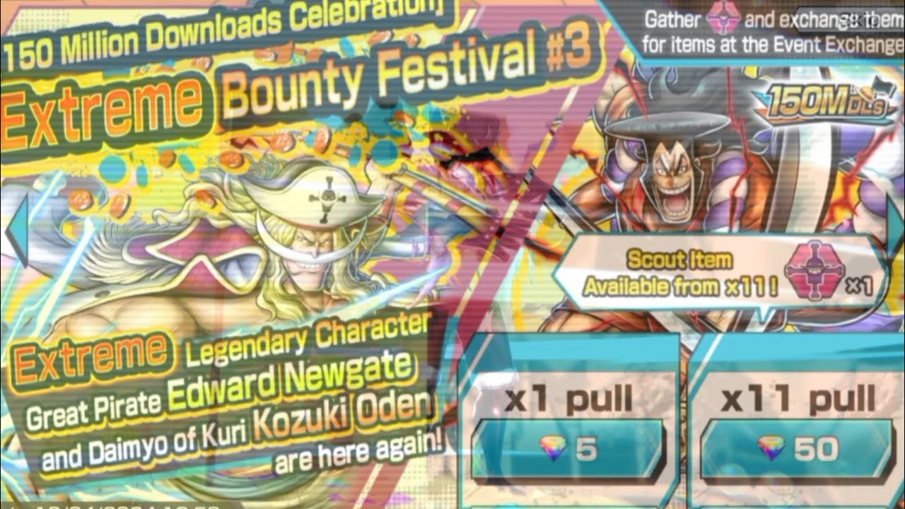 OPBR Gacha Summon Ex Oden$Ex WB(My Luckiest Pull)🙏🏻🥰 - YouTube