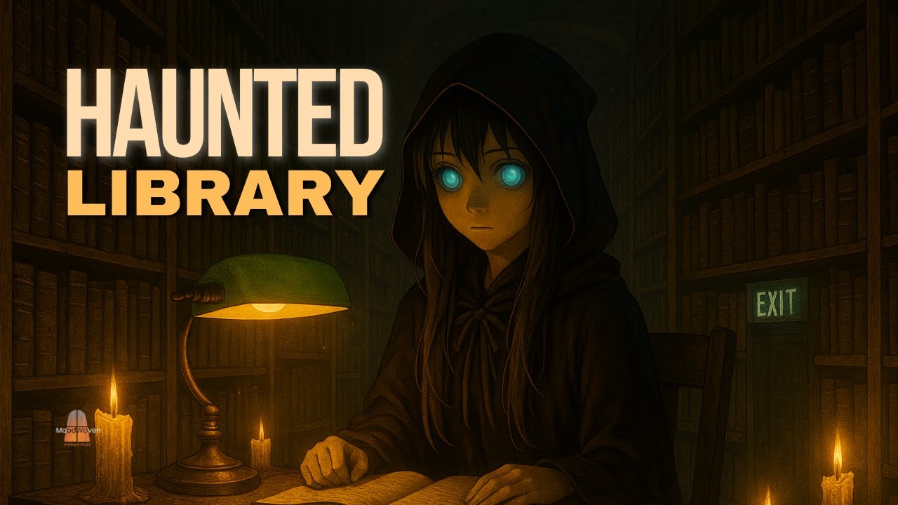 2-Hour Haunted Library Annex | Midnight Dark Ambient for Study, Writing ...