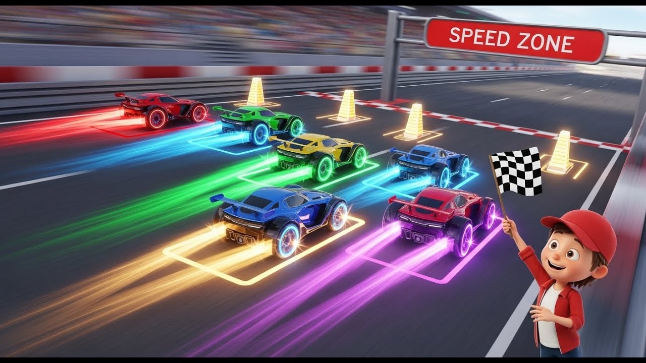 Counting Cars on the Racetrack | Fun Counting Song for Kids - YouTube