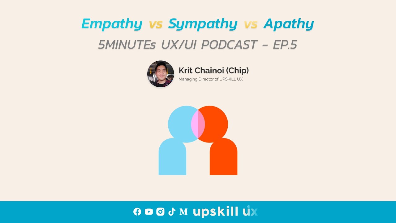 Empathy vs Sympathy vs Apathy - 5 Minutes UX/UI Podcast EP.5 [Podcast ...
