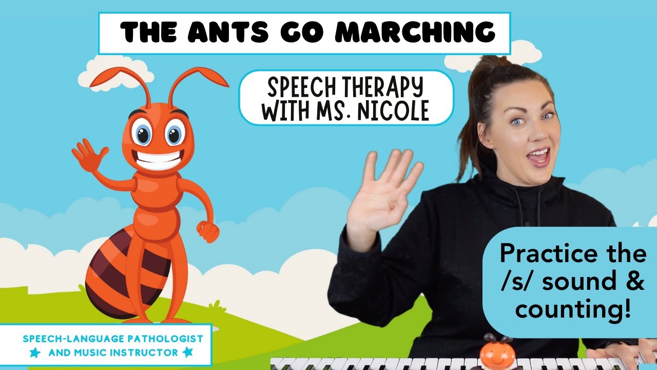 The Ants Go Marching! | Speech Therapy Songs to help with Toddler Language and Speech ...