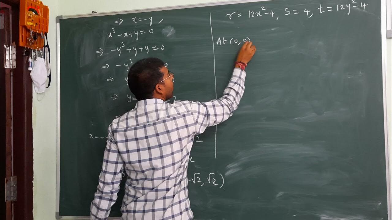 Lecture2 on Maxima and minima of function of two variables - YouTube