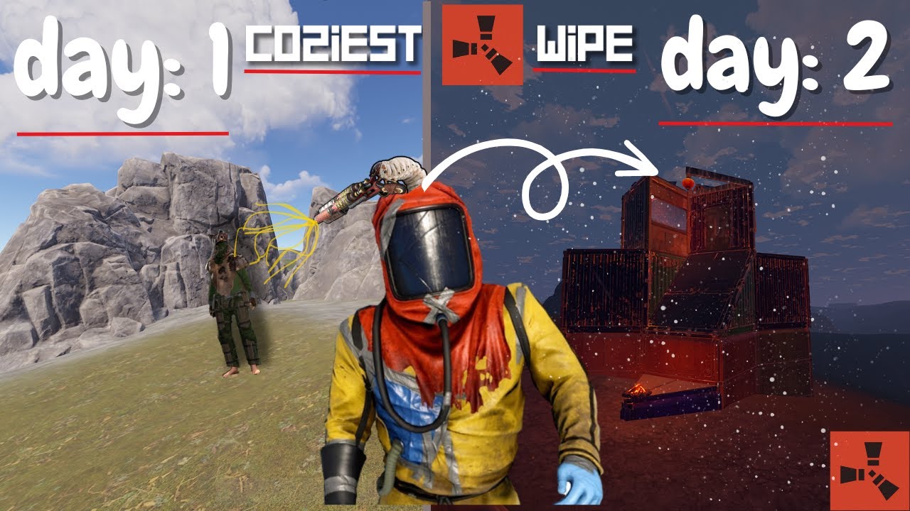 Living in the coziest base -day 2- rust - YouTube