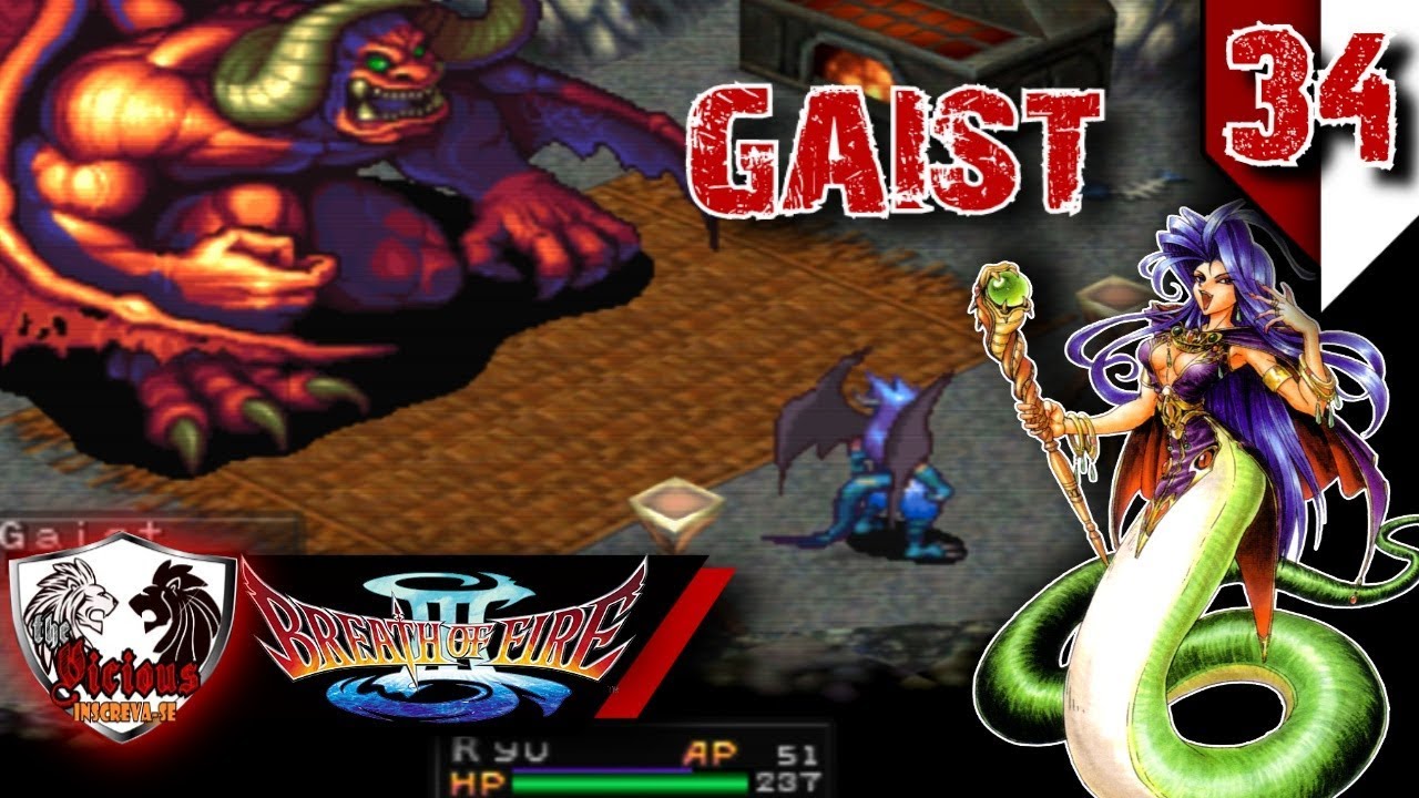"Guardião Gaist e Deis Livre!" - BREATH OF FIRE III #34 [PS1 ...