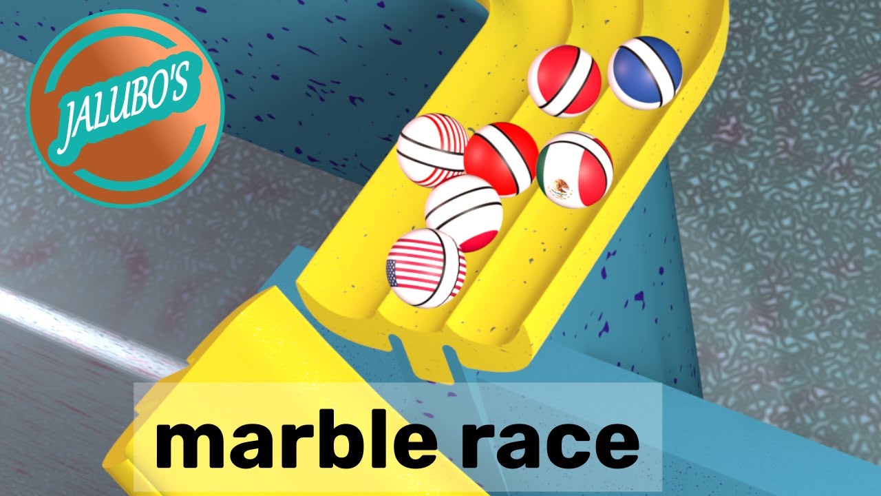 3D marble race with 32 countries - marble run with elimination - YouTube