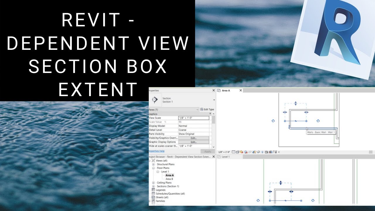 Revit | Dependent view Section Box Extent | Modeling - YouTube