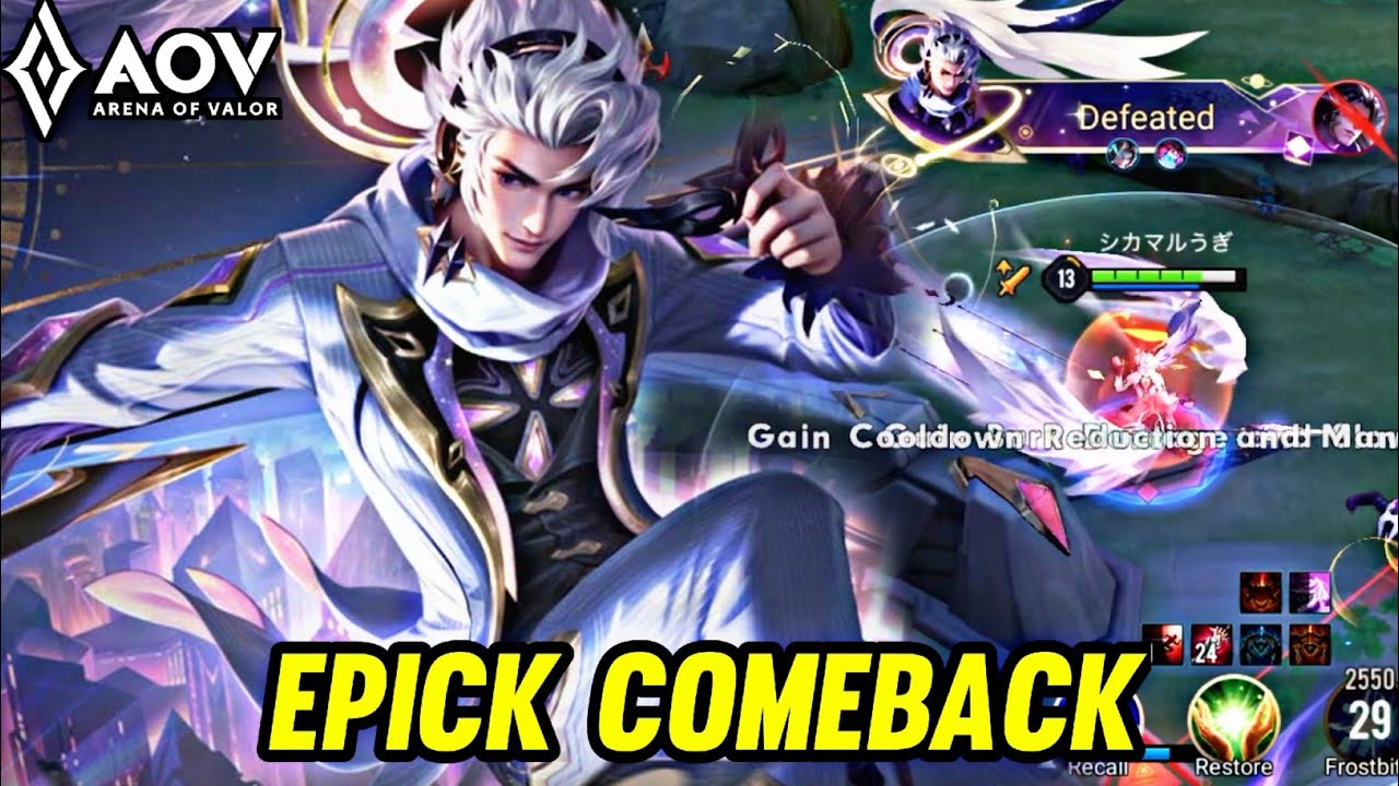 AOV : NAKROTH GAMEPLAY | EPICK COMEBACK - ARENA OF VALOR LIÊNQUÂNMOBILE ...