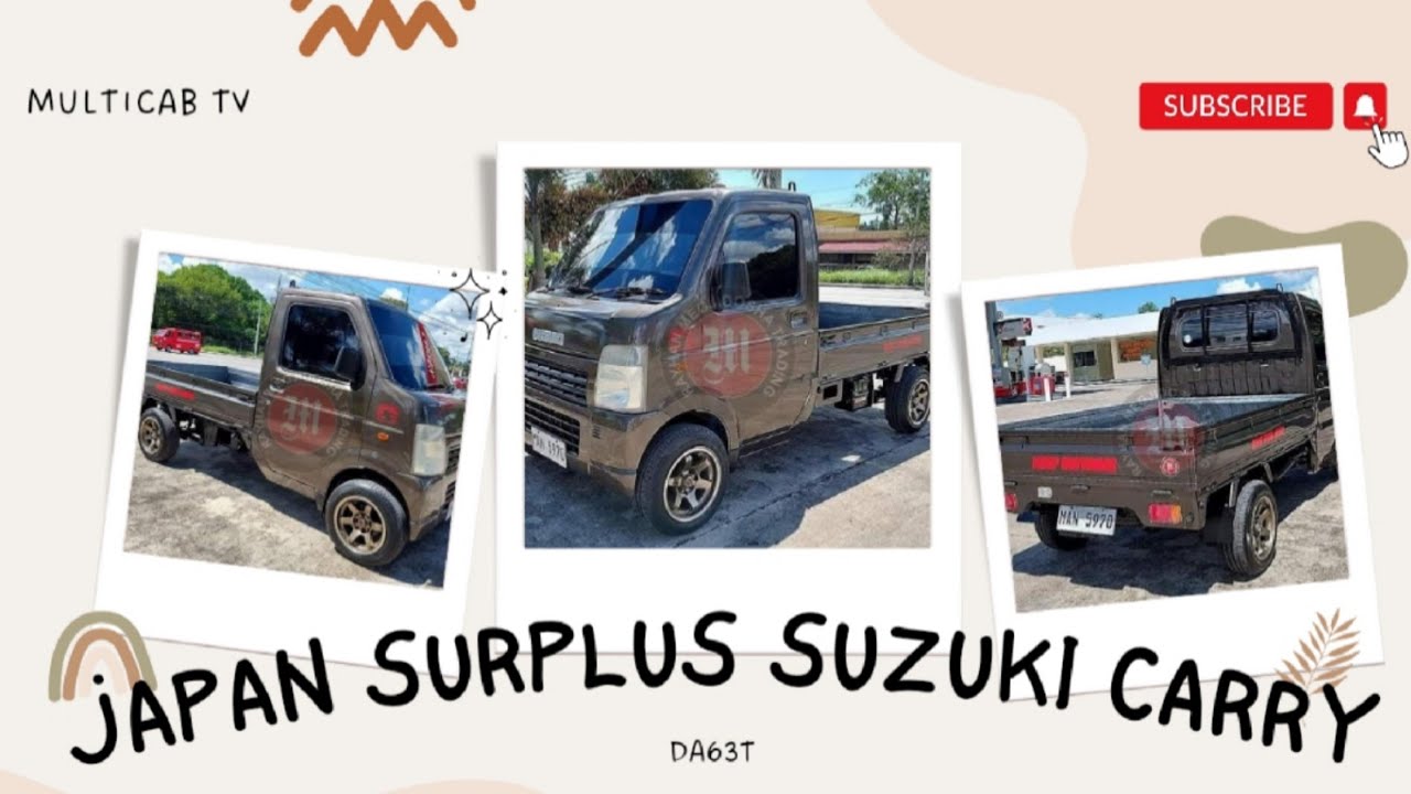 Simple Loaded Suzuki Carry Multicab | DA63T Transformer - YouTube