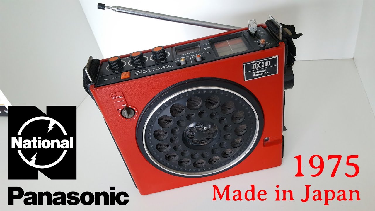Panasonic GX300 Vintage Radio 1975 (Japanese Vintage Radio) - YouTube