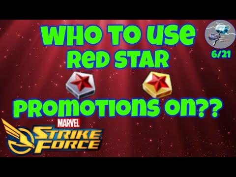 Who to use Red star Promos on and how high to take them - Marvel Strike ...