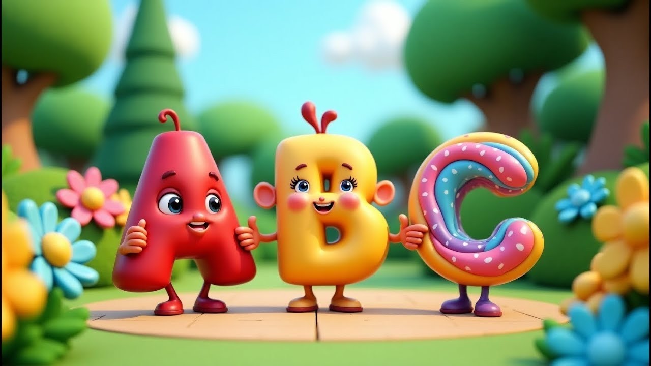 3D animation ABC Song | Nursery rhymes for toddlers | ABC Phonics Song ...