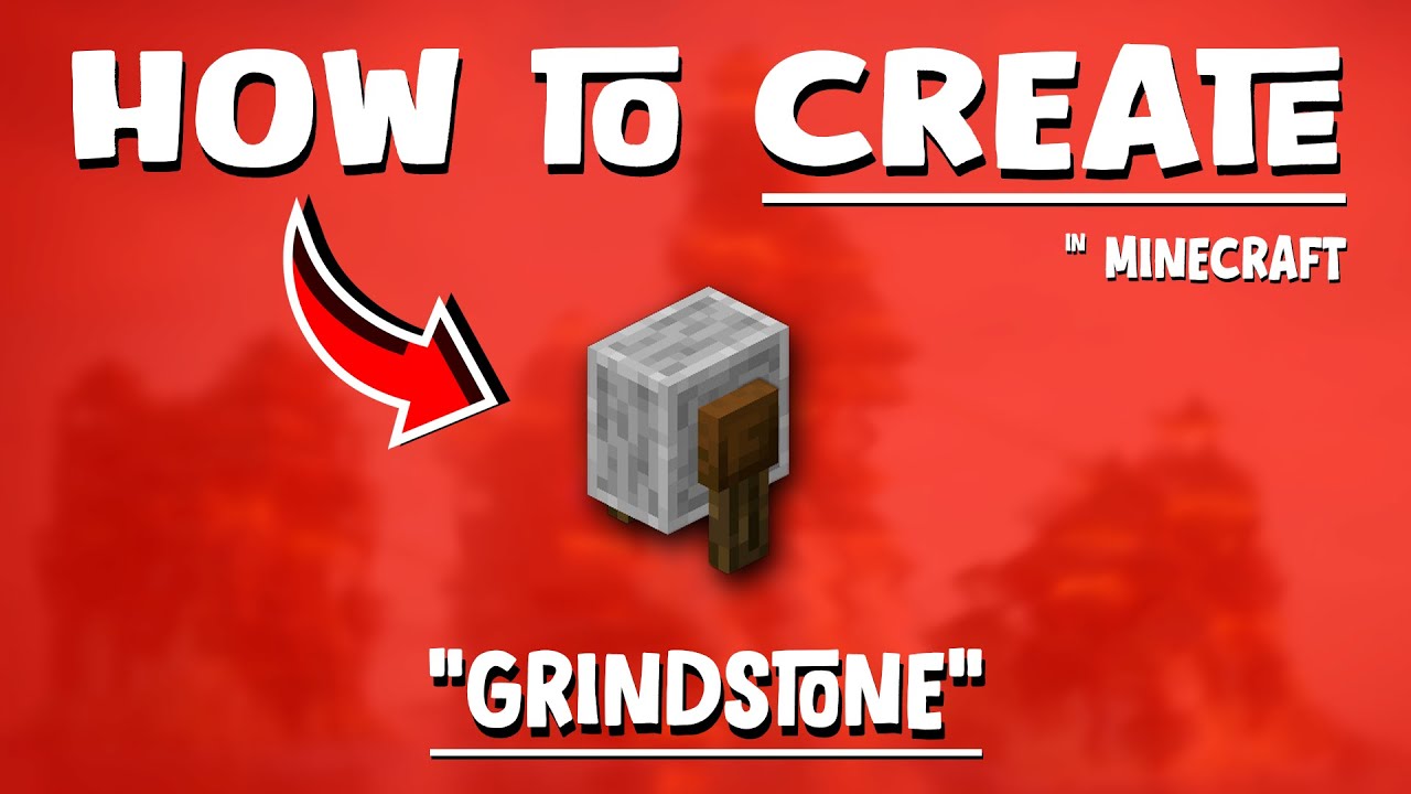 HOW TO CRAFT "GRINDSTONE" IN MINECRAFT - YouTube